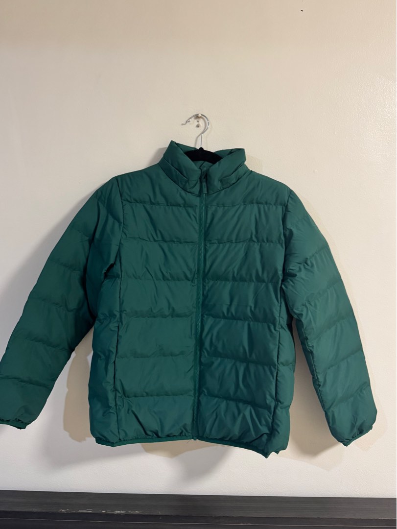 Uniqlo Kids Green Puffer Jacket, Babies & Kids, Babies & Kids Fashion ...