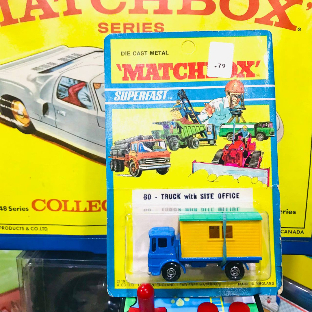 VINTAGE MATCHBOX SUPERFAST SERIES #60 TRUCK WITH SITE OFFICE - SUPER ...