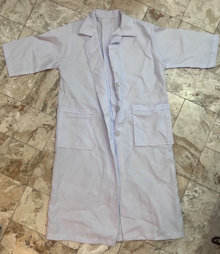 White Lab Gown Female XS/S, Health & Nutrition, Medical Supplies ...
