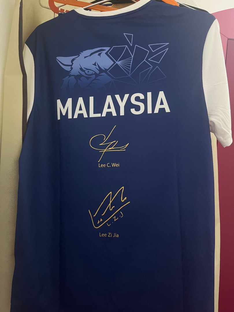 Yonex Lee Chong Wei Lee Zi Jia signature badminton jersey, Sports Equipment, Sports & Games ...