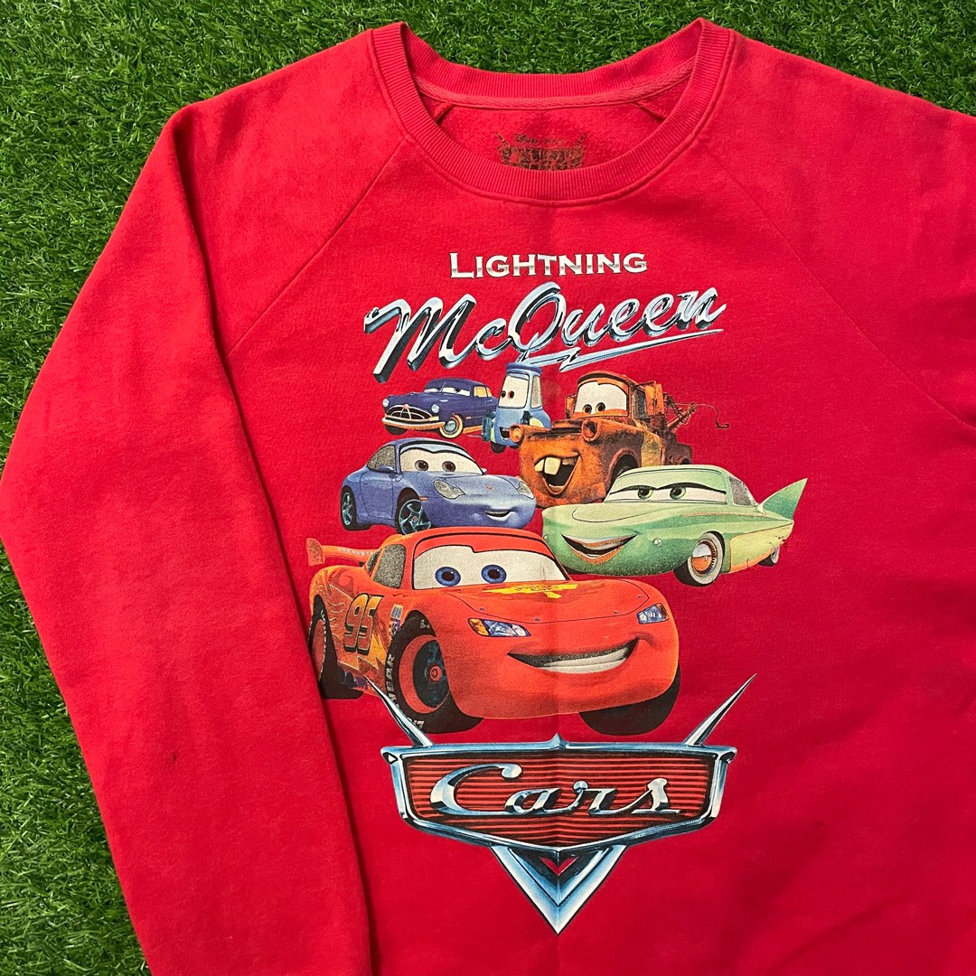 2006 Disney Pixar Cars Lightning McQueen Full Cast Sweater, Women's ...