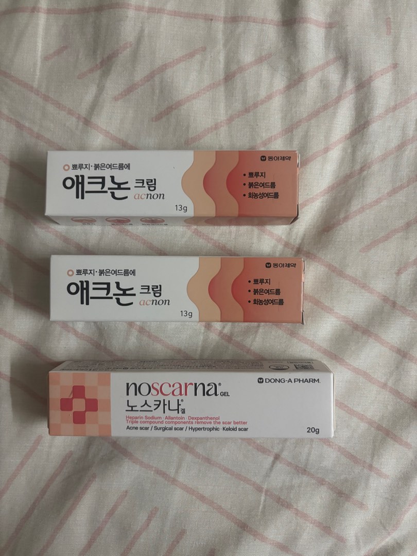 Acnon and no scarna korean pimple scar cream, Beauty & Personal Care ...