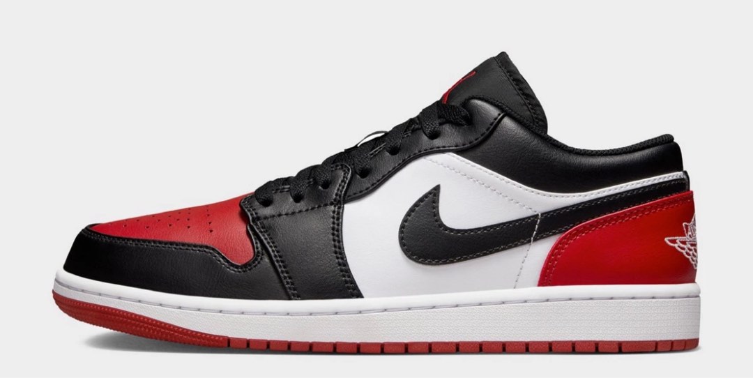Air jordans 1 low, red/black color, Luxury, Sneakers & Footwear on ...