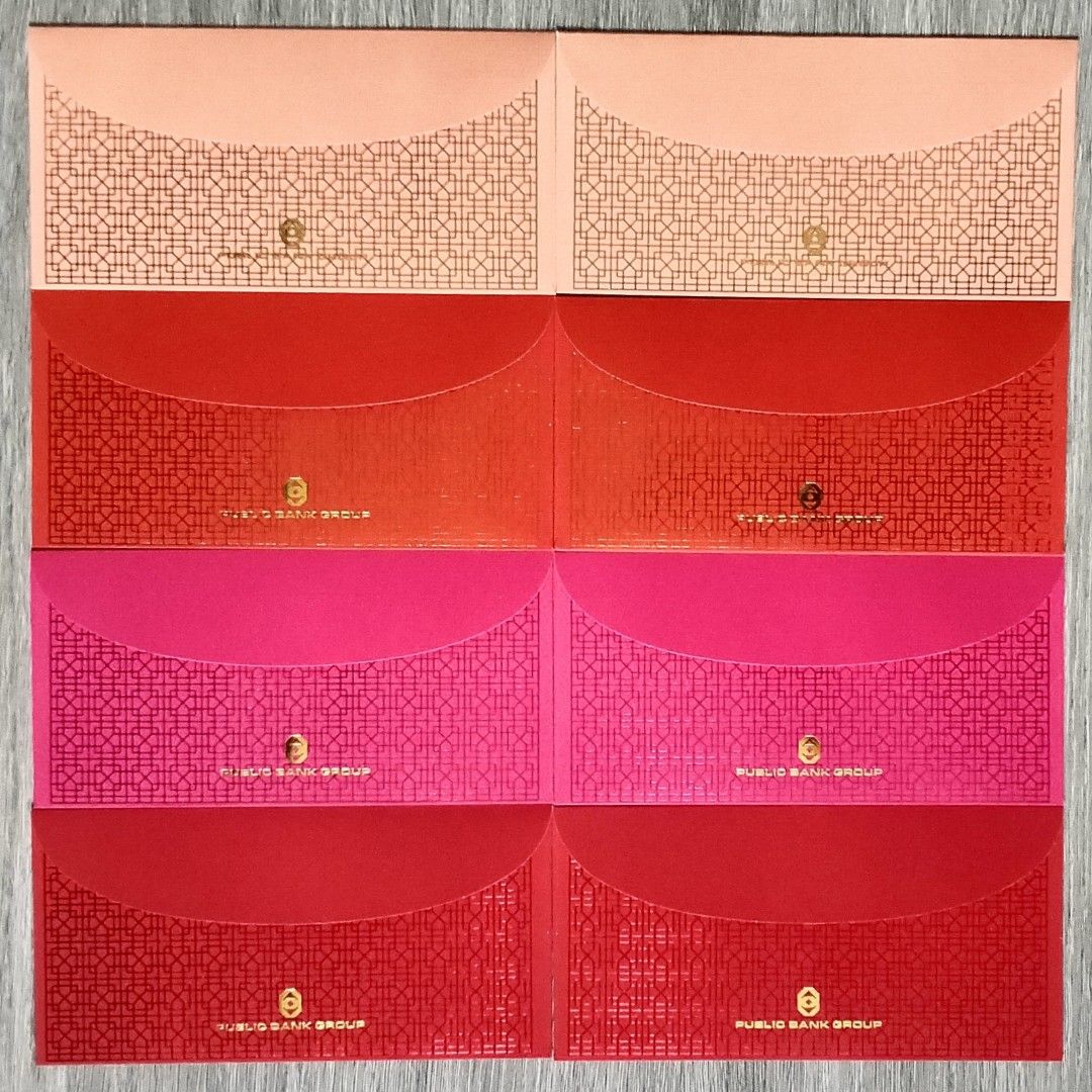 Ang Pow Packets - 2025 Public Bank Group Red Carpet banking (RCB) pack ...