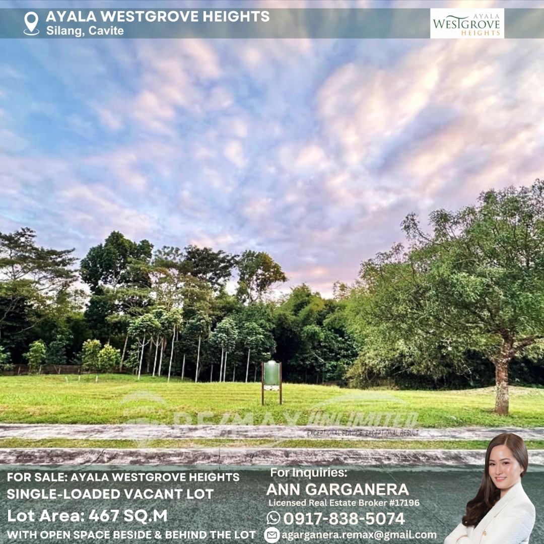 Ayala Westgrove Heights For Sale Vacant Lot Ayala Westgrove Silang Cavite For Sale, Property ...