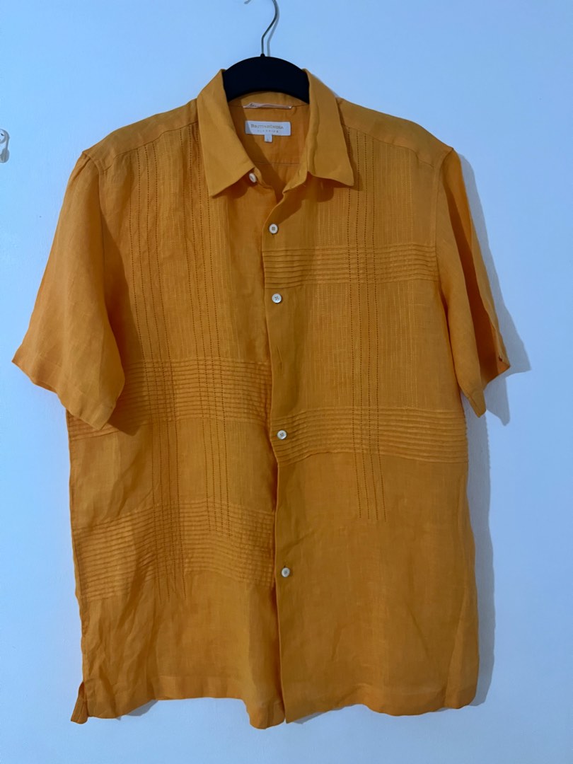 British India linen barong, Men's Fashion, Tops & Sets, Formal Shirts ...