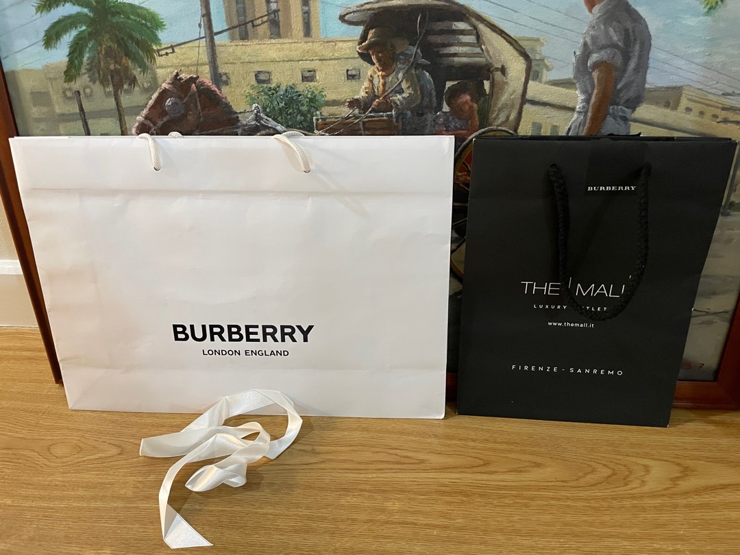 Burberry paper bag, Luxury, Bags & Wallets on Carousell
