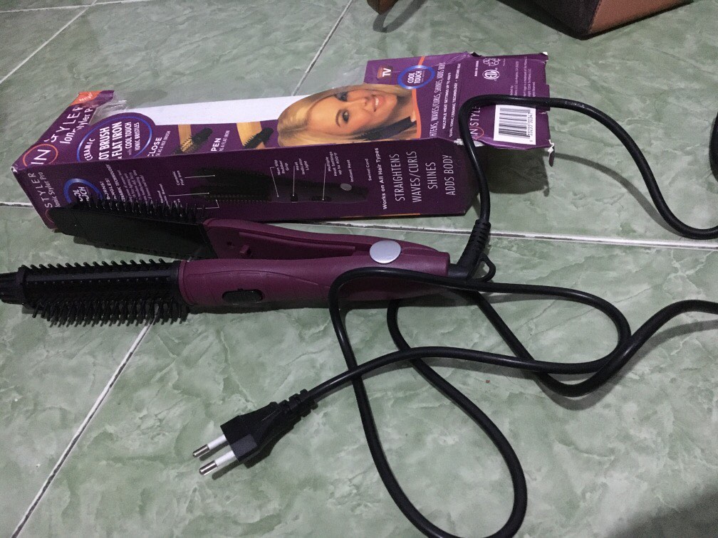 Catokan In Styler ceramic hot brush&flat iron freeongkir jabodetabek, Fesyen Wanita, Aksesoris ...