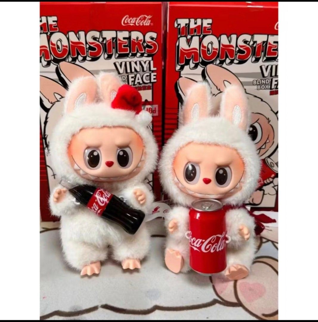 Coca cola labubu sitting & standing ver., Hobbies & Toys, Toys & Games ...
