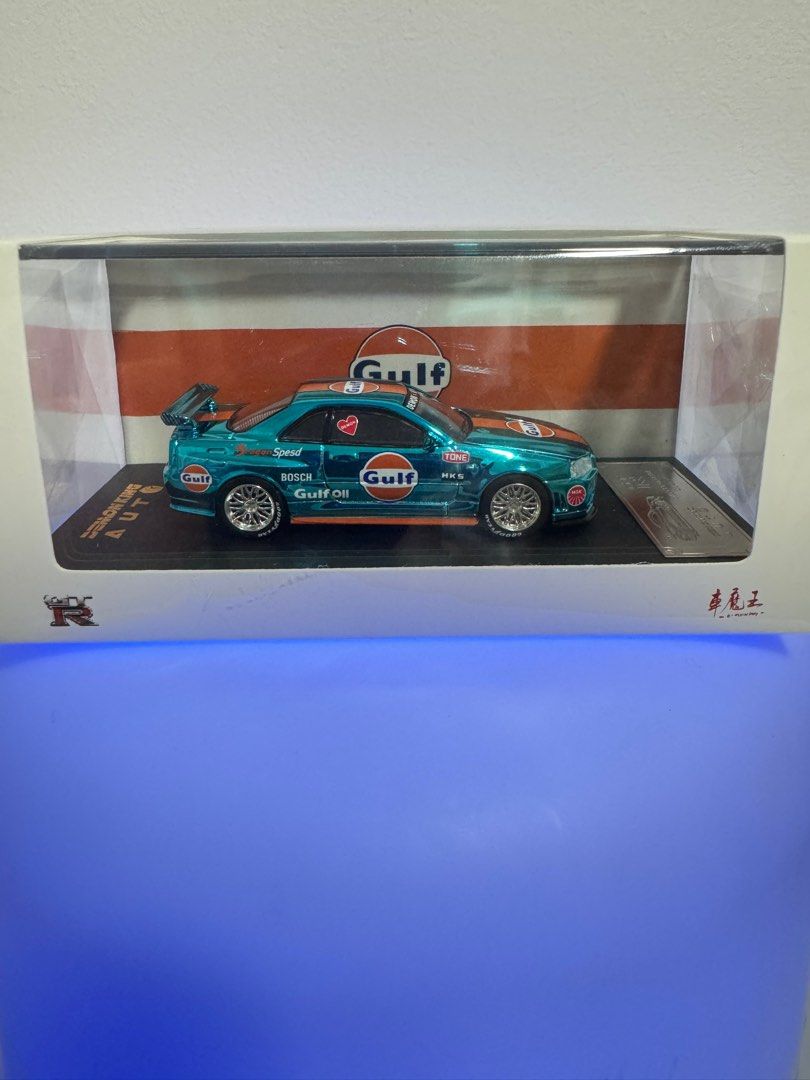 Demon King Auto 1:64 Diecast Model Skyline GT-R R34 (Open Hood) NOT ...