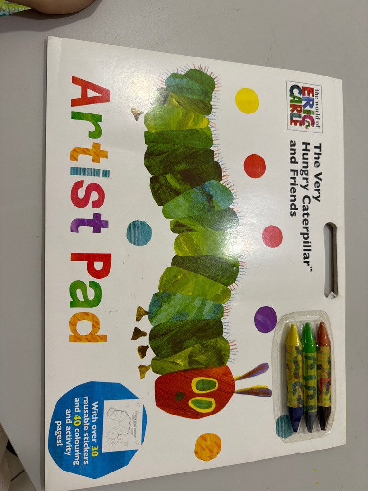 Eric Carle - the hungry caterpillar A3 drawing pad, Hobbies & Toys ...