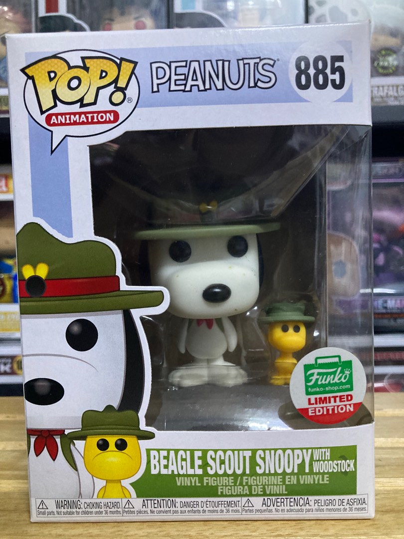 Funko Shop Exclusive Peanuts Beagle Scout Snoopy with Woodstock Funko ...