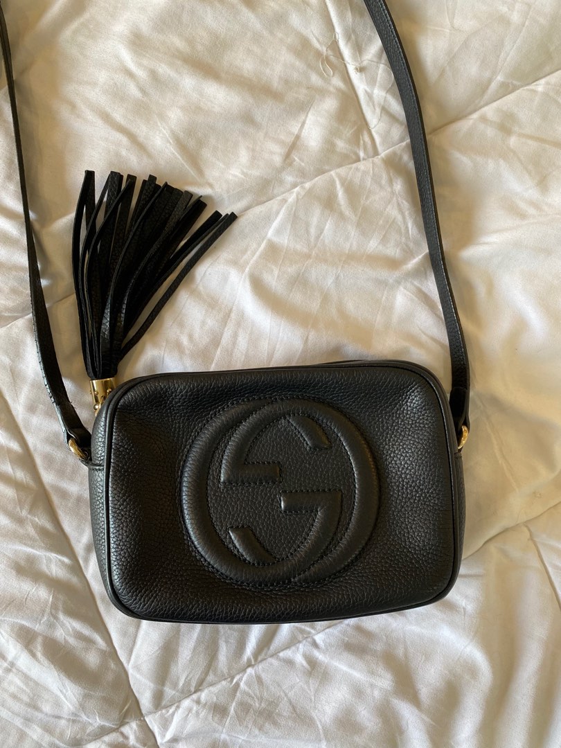Gucci Soho Small Leather Disco Bag Black, Luxury, Bags & Wallets on ...