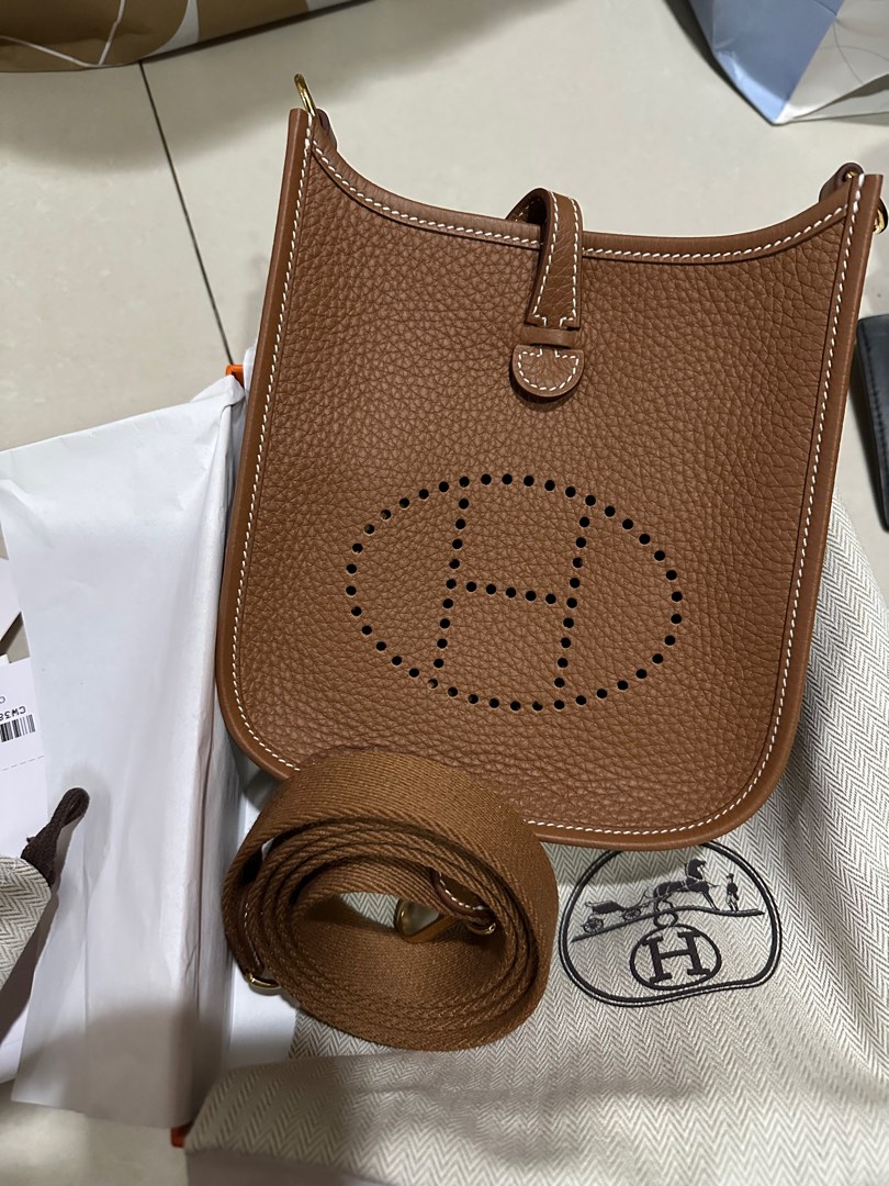 Hermes TPM gold ghw, Luxury, Bags & Wallets on Carousell