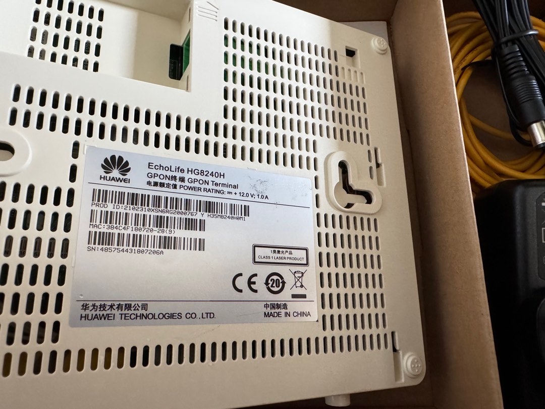 Huawei ONT Echolife HG8240H from M1 Broadband, Computers & Tech, Parts ...