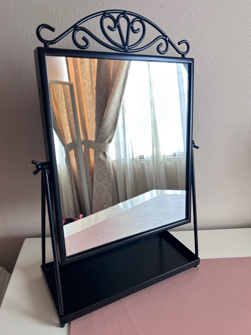 IKEA-KARMSUND Table mirror, black, 27x43 cm (GLASS), Furniture & Home ...
