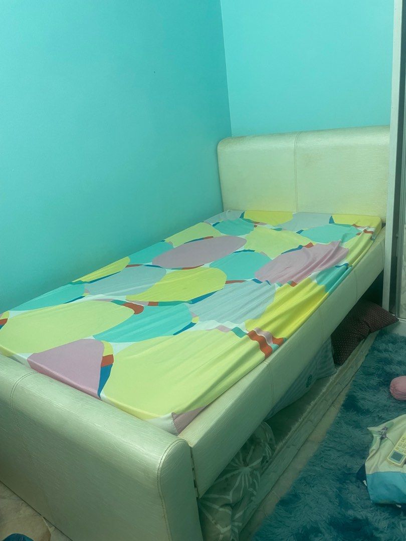 Katil super single set, Furniture & Home Living, Furniture, Bed Frames ...