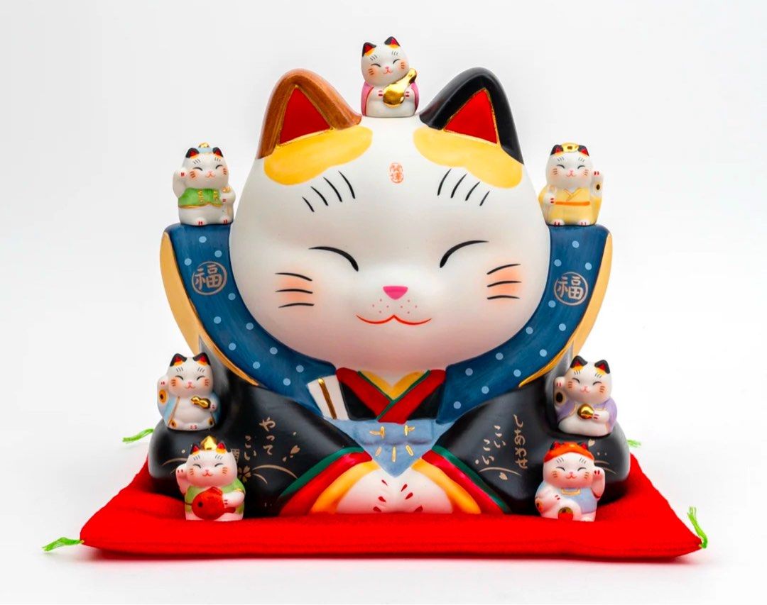 LARGE YAKUSHI KILN SEVEN LUCKY GODS FUKUSUKE MANEKI-NEKO: THE ULTIMATE ...