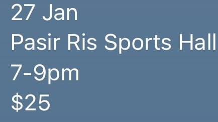 Letting go of badminton court Pasir Ris Sports Hall 7-9pm, Sports ...