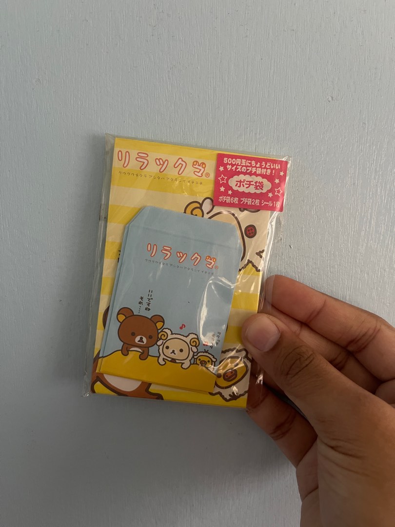 LICENSED San-X Rilakkuma Pochi Coin Ampao Envelope Bag, Hobbies & Toys ...