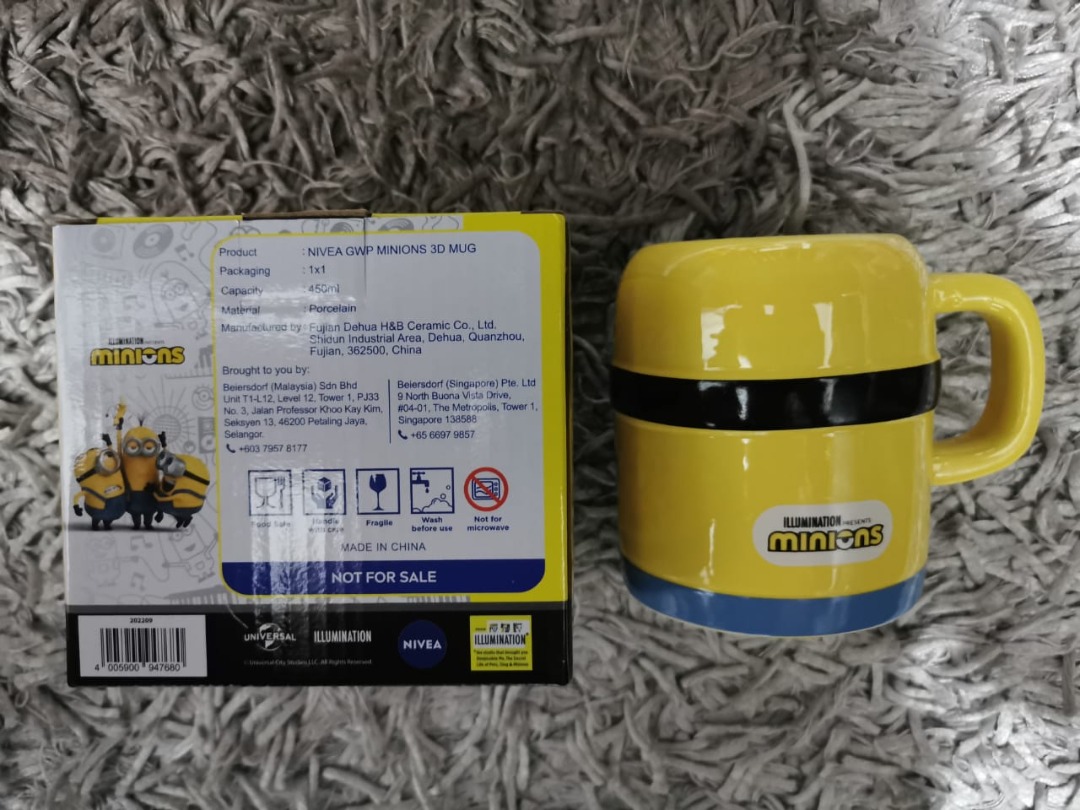 Limited Edition Minions 3D Mug by Nivea, Hobbies & Toys, Collectibles ...
