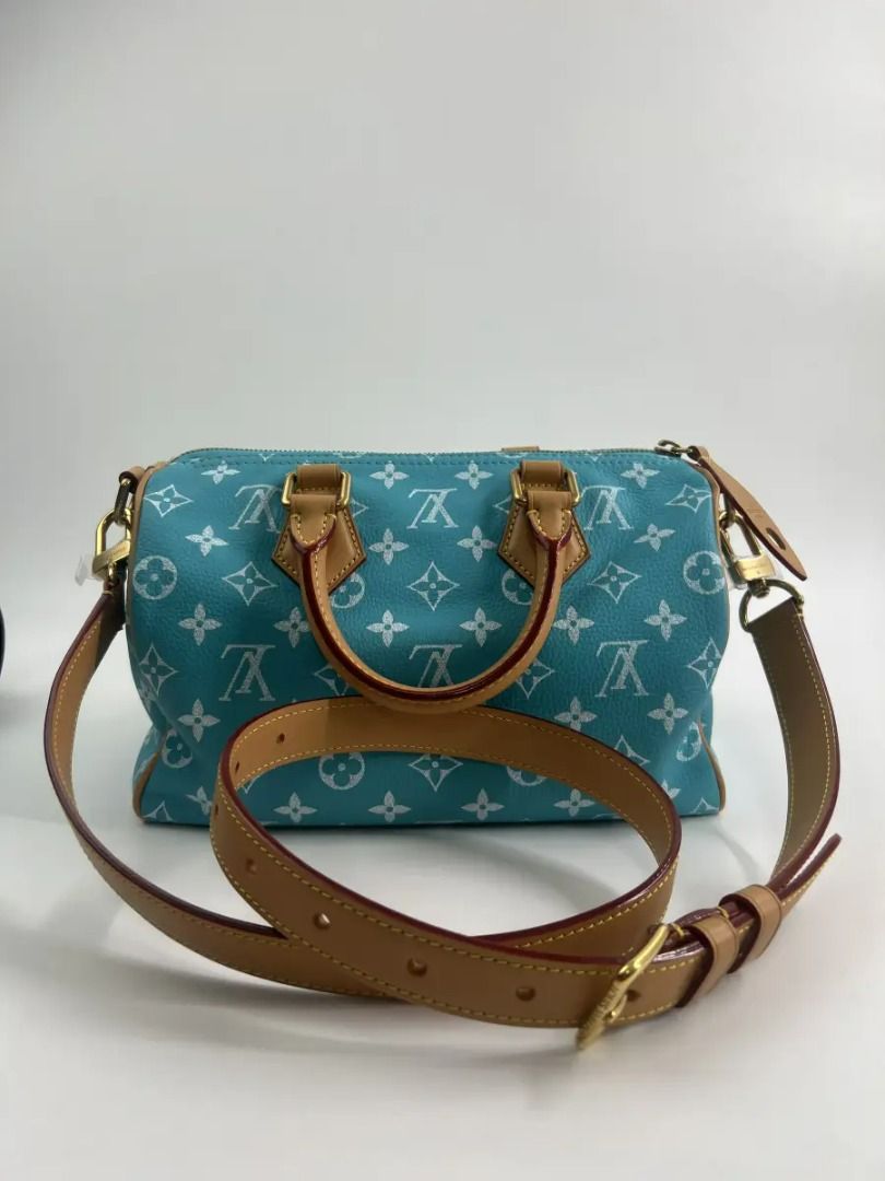 Louis Vuitton X Pharell Williams Speedy 25 Blue Bag, Luxury, Bags ...
