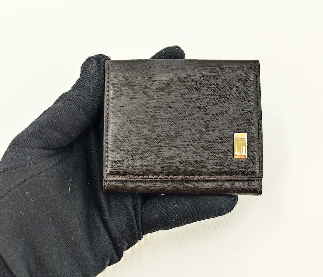 original DUNHILL full leather coin case vintage, Women's Fashion, Bags ...