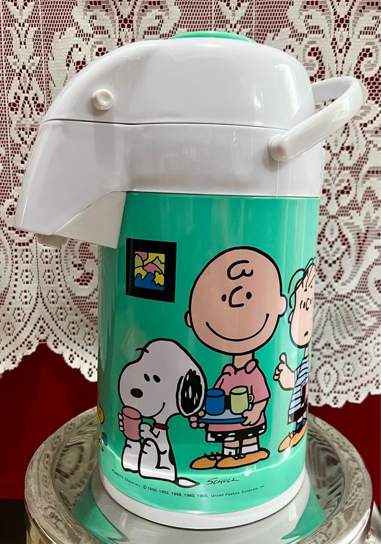 Peanuts Snoopy Thermos Pump Top, Furniture & Home Living, Kitchenware ...