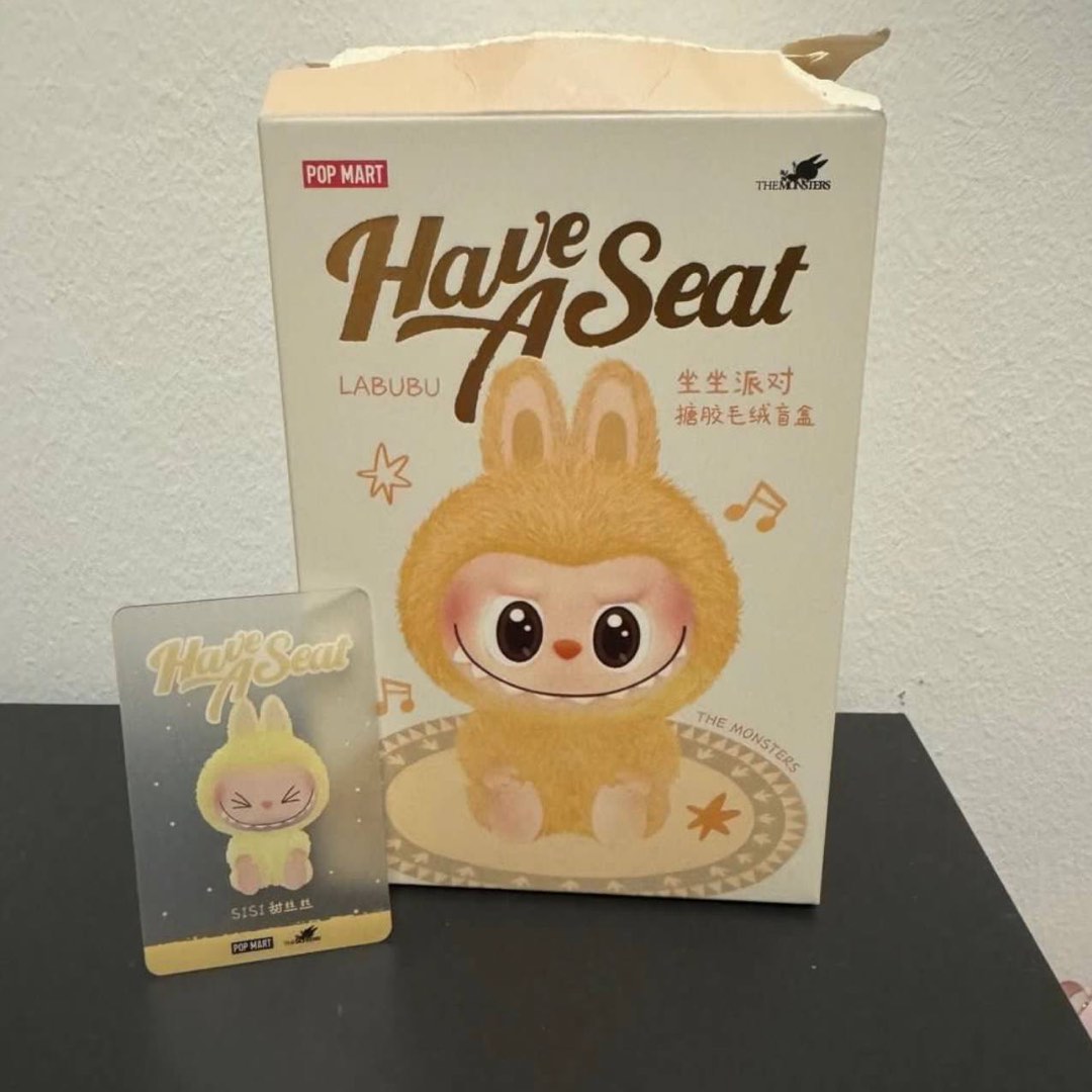 [POPMART] Labubu Have A Seat V2 - BABA & SISI, Hobbies & Toys, Toys ...