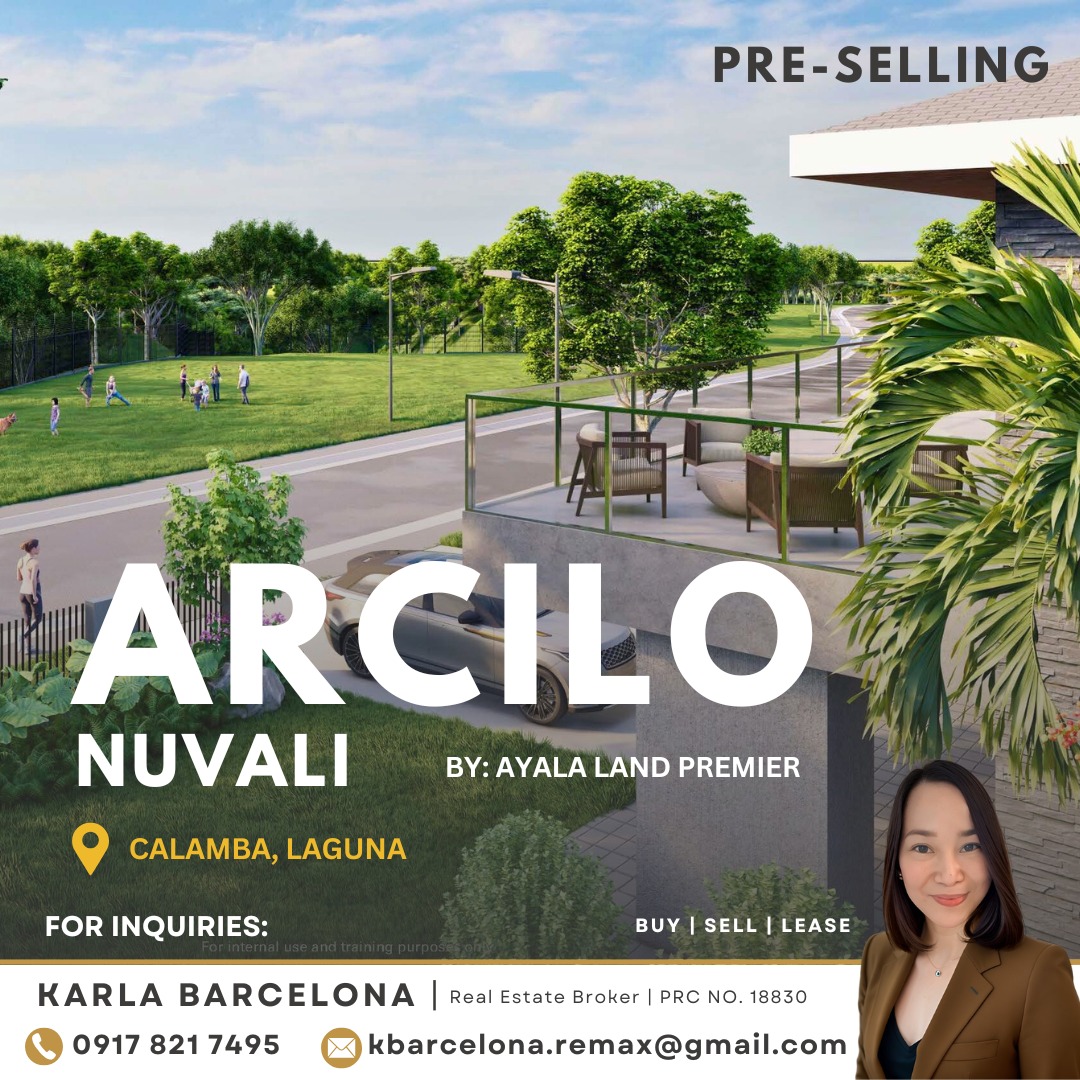 Pre-Selling| Premium Residential Lots for Sale at Arcilo Nuvali Calamba ...