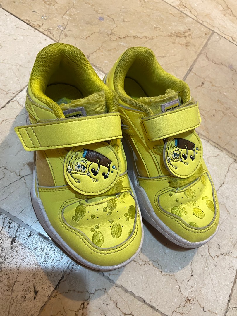 Puma x Spongebob Slipstream Sneakers for kids, Babies & Kids, Babies ...
