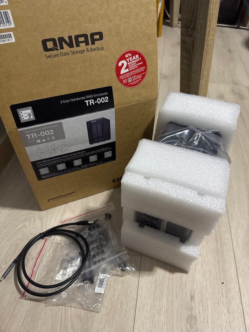 QNAP TR-002 2-Bay DAS USB-C with Hardware RAID, Computers & Tech, Parts ...