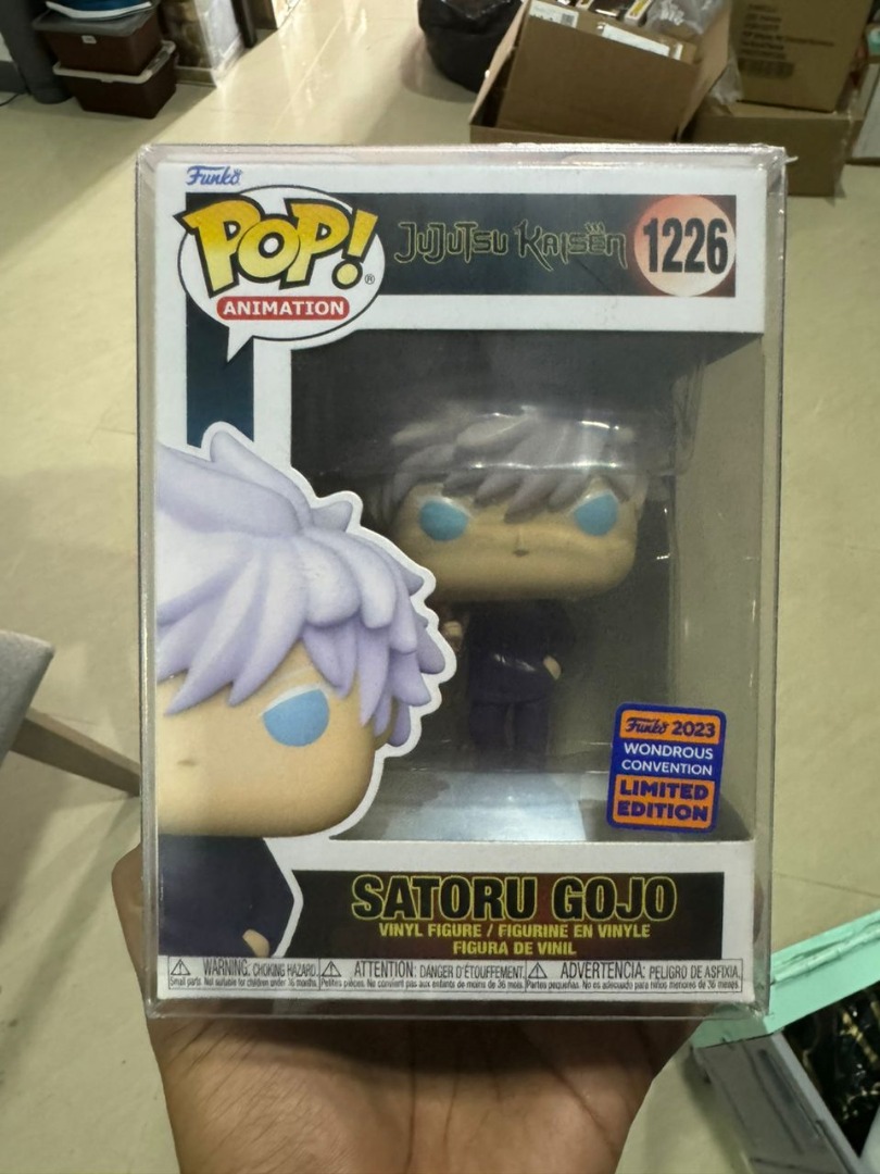 Satoru Gojo Funko Pop #1226 2023 Wonder Con Shared Exclusive, Hobbies ...