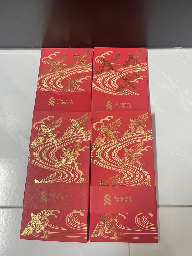 SCB red packets / SCB priority red packets / Standard chartered red ...