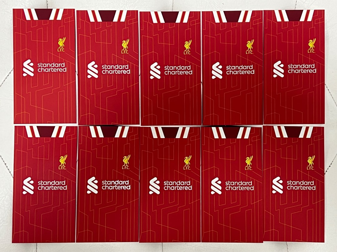 Standard chartered 2025 Liverpool red packet angpao pack for collection ...