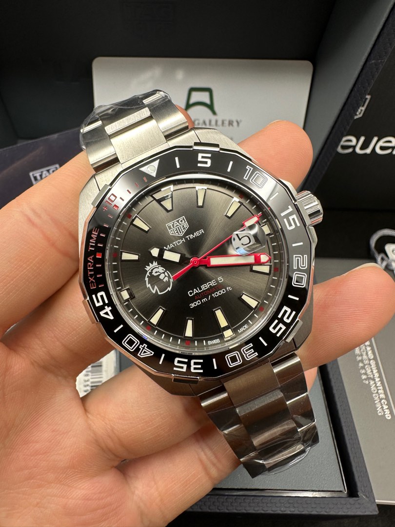 Tag Heuer Aquaracer Match Timer Premier League Edition 43mm Automatic ...