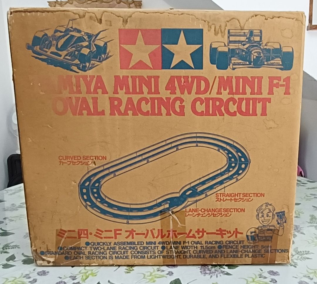 Tamiya Mini 4 Mini F Oval Home Circuit (2 Lane Plane Change) Mini 4WD ...