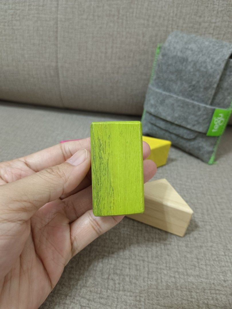 Tegu Pocket Pouch Prism Magnetic Wooden Block Set tints, Hobbies & Toys ...