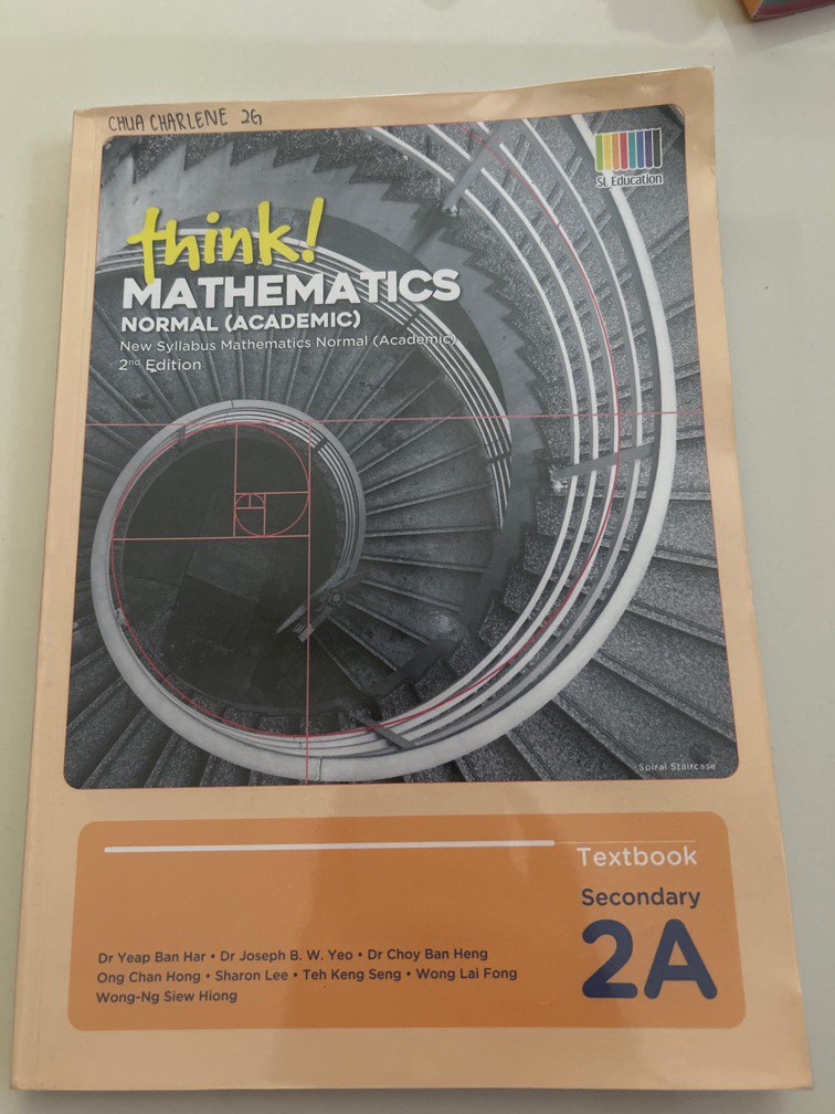 Think! Mathematics textbook 2A and B, Hobbies & Toys, Books & Magazines ...