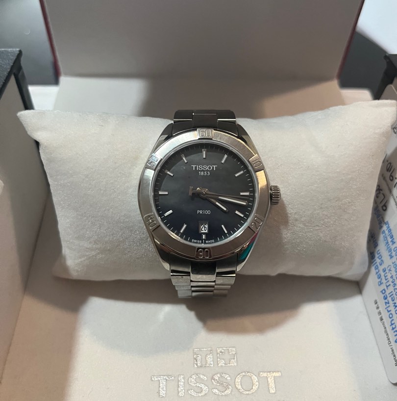 Tissot TRX 100 Sport Chic blue dial, Luxury, Watches on Carousell