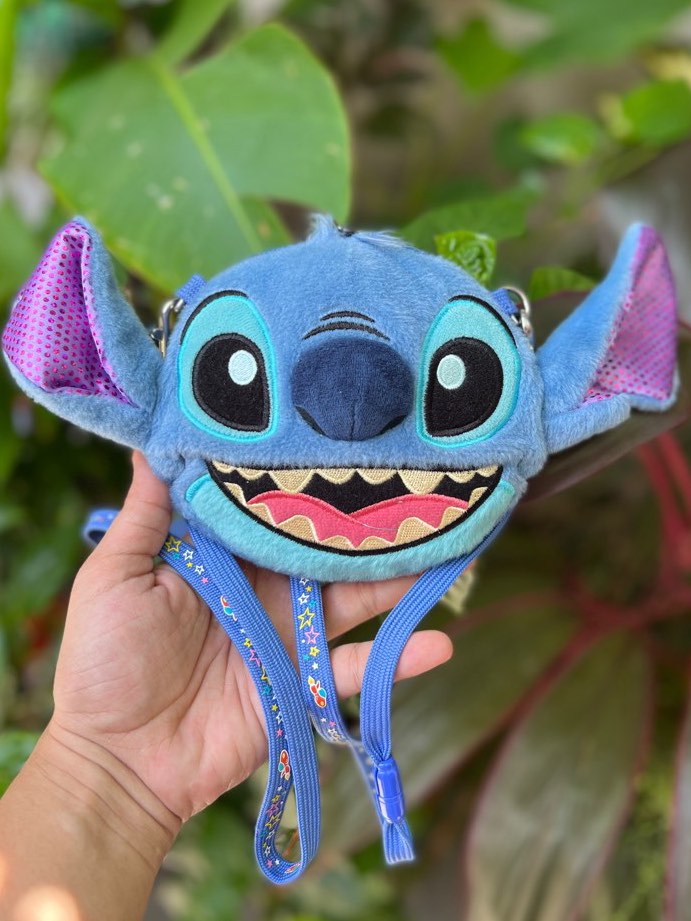 Tokyo Disney Resort STITCH sling bag/pouch with ID slot, Hobbies & Toys ...