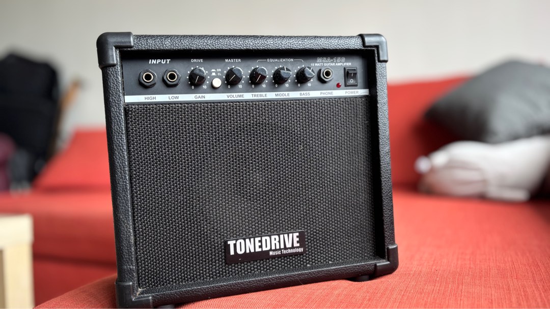 TONEDRIVE 15 Watt Guitar Amplifier MSA-15G, Hobbies & Toys, Music ...