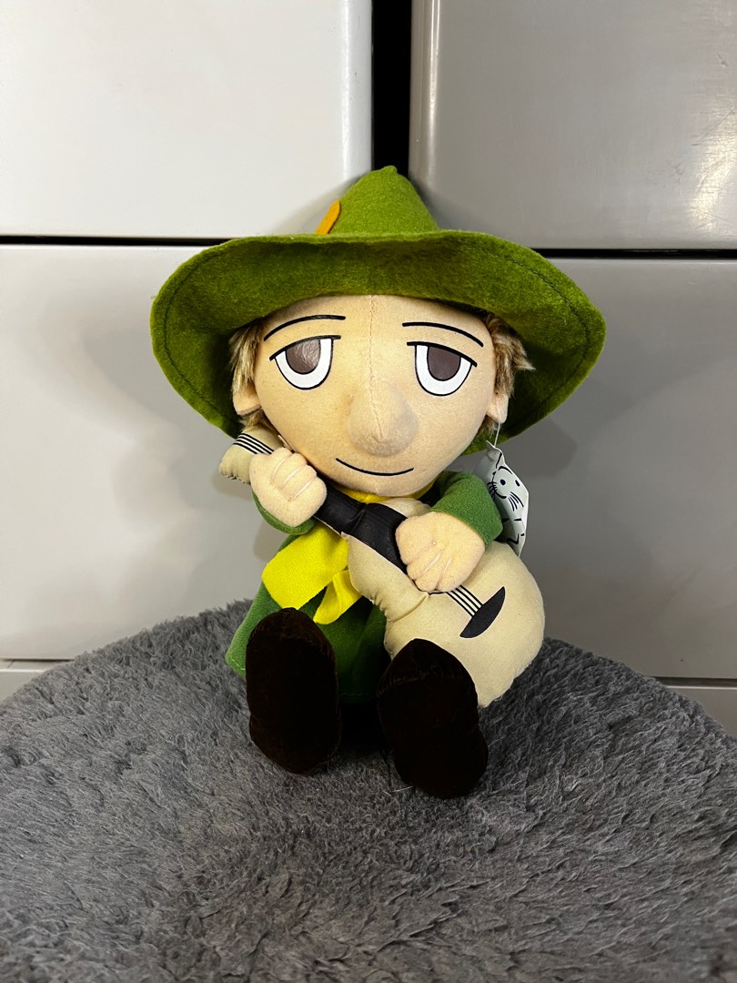 Tove Jansson Moomin Series: Snufkin Musician with Guitar Green Plush ...