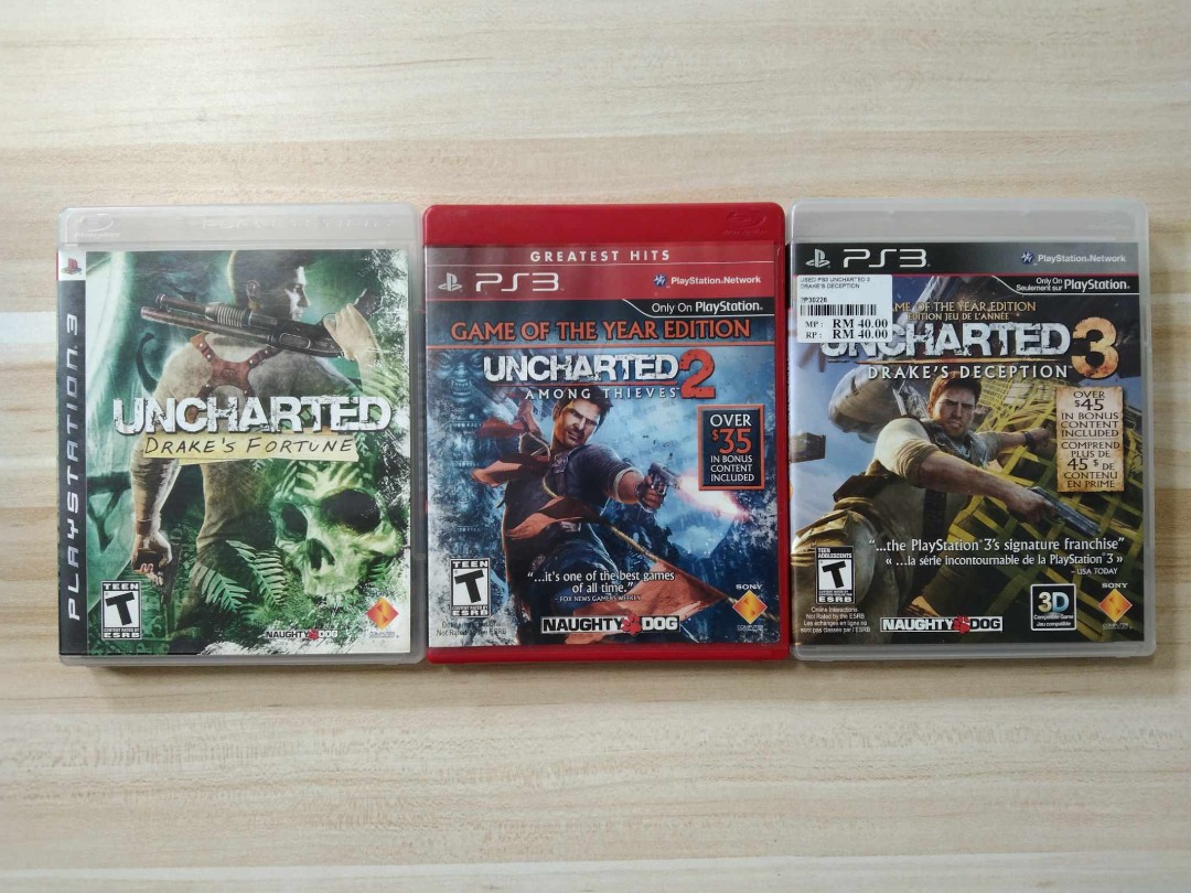 Uncharted - 1, 2 & 3 [PS3], Video Gaming, Video Games, PlayStation on ...