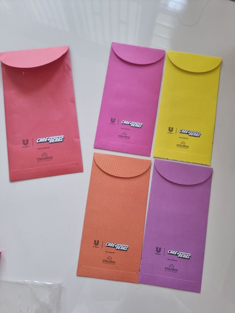 Unilever x Care Bears 2025 Sampul Duit Raya SDR CNY Angpao/Angpow envelope red packet, Hobbies ...