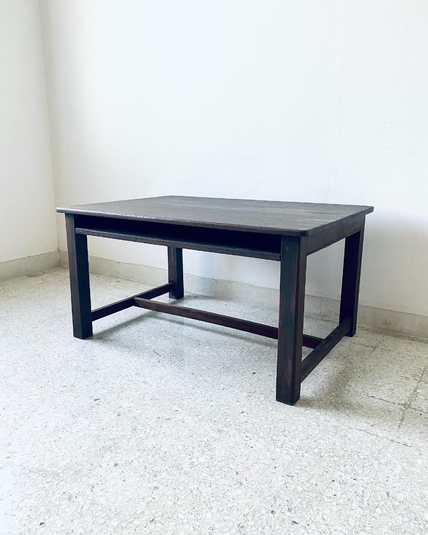 RESTORED Vintage Merbau Wood Coffee Table Meja Kayu Antik, Furniture ...
