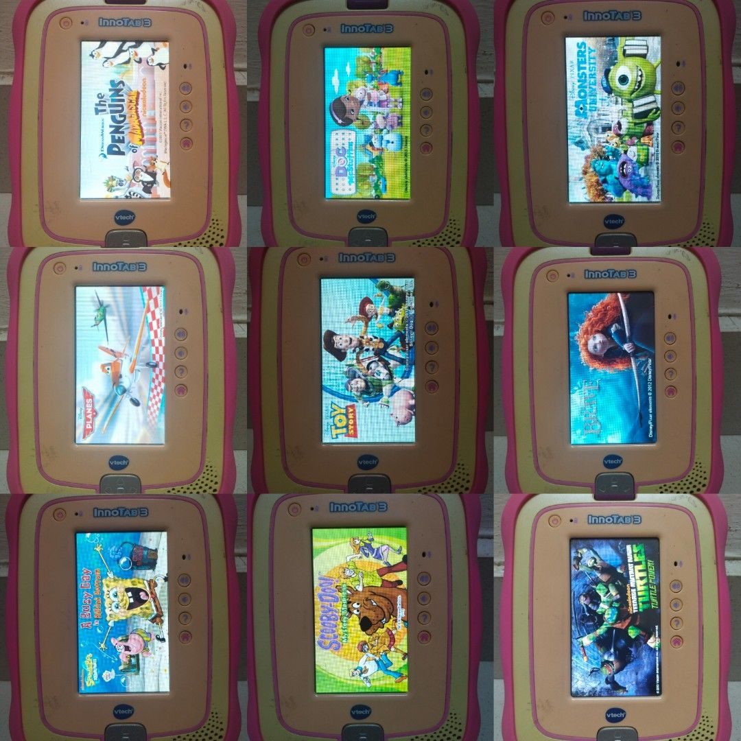 Vtech Innotab DreamWorks / Nickelodeon / Disney/ Pixar Games Cartridge ...