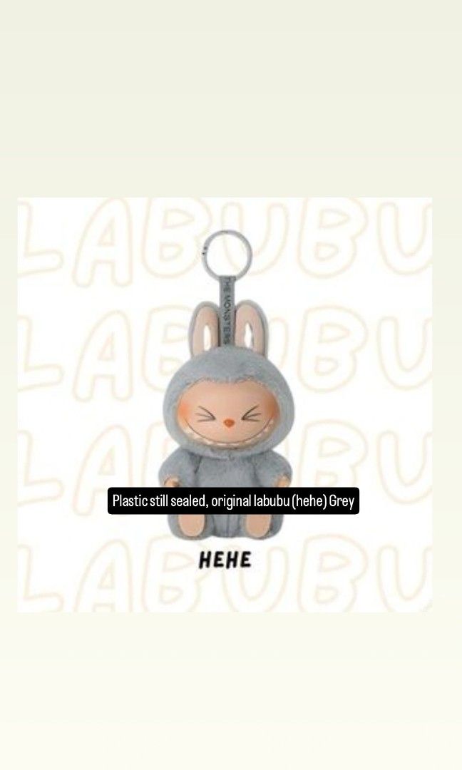 WTS/WTT - (Sealed)Labubu Original (Hehe) Grey Version 2 (Popmart ...