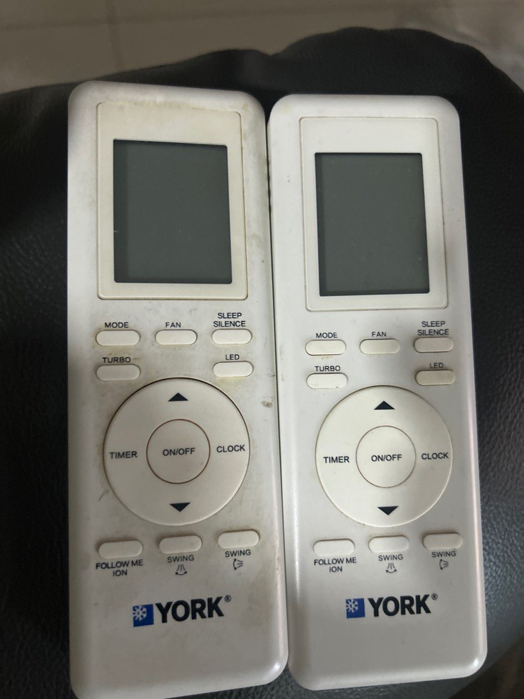 York aircon controller x 2, TV & Home Appliances, Portable Air ...