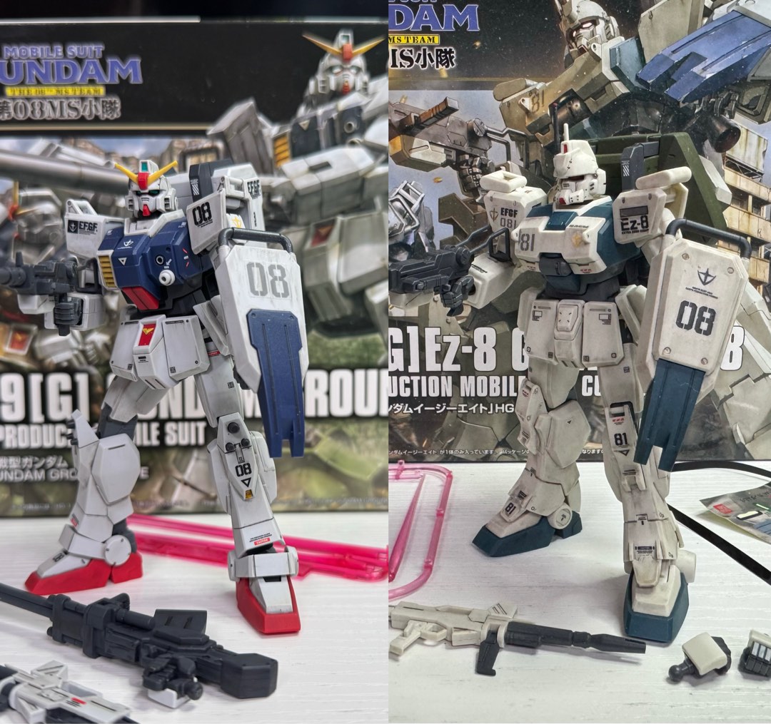 清位放已砌 Rx-79G + EZ8 HG 1/144 陸戰高達 MS08小隊完成品, 興趣及遊戲, 玩具 & 遊戲類 - Carousell